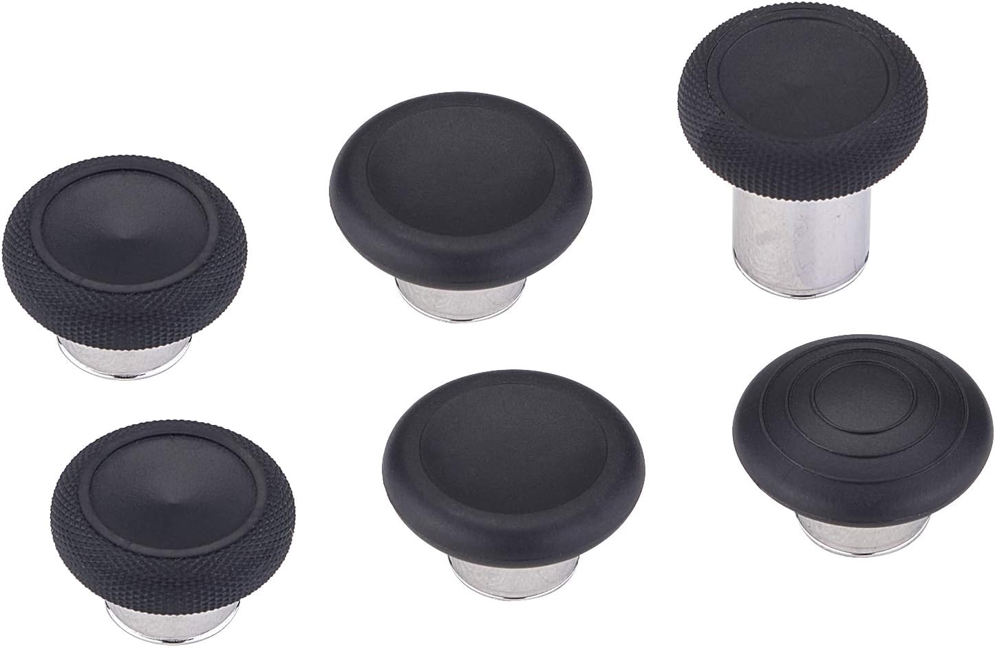 Amazon.com: eXtremeRate 6 in 1 Metal Replacement Thumbsticks Grip, Swap ...