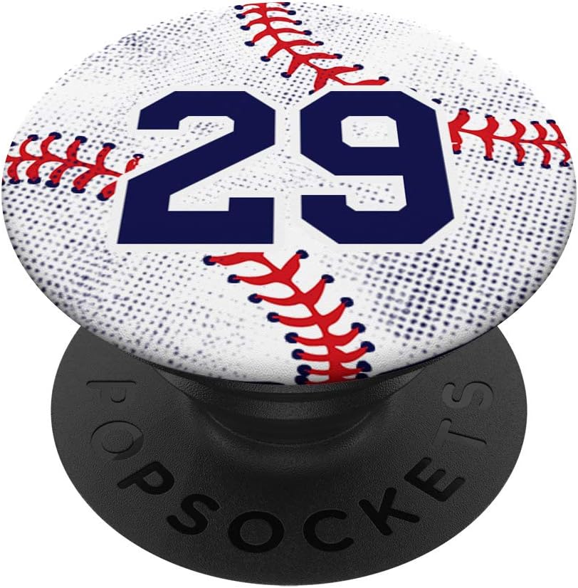 Amazon.com: Baseball Number 29 Player Uniform 29th Birthday Blue Zx ...