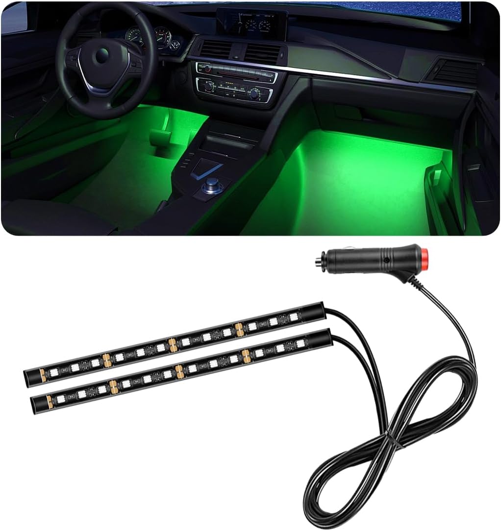 Amazon.com: povtii Car LED Strip Light, 24 LED RGB Auto Under Dash ...