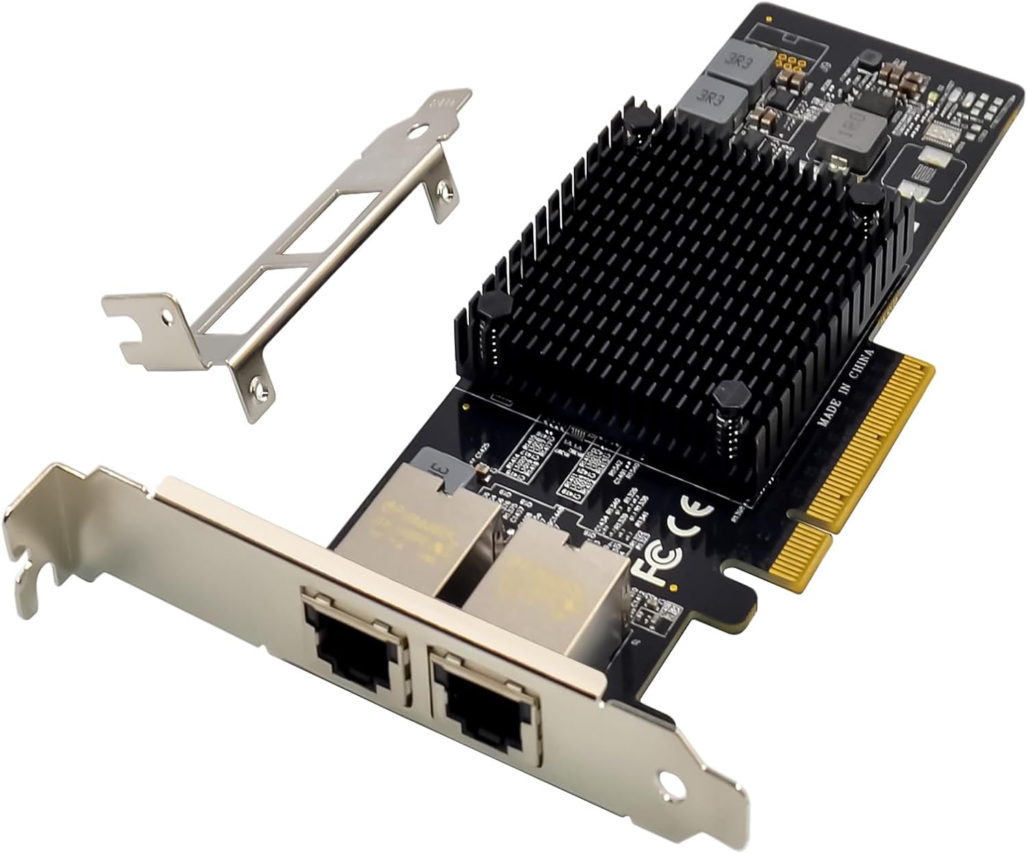 Amazon.com: Dual-Port 10G PCIe X8 Network Adapter Card with Intel ...