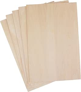 Amazon.com: Aosekaa 10x Unfinished Wood, Basswood Sheets, Miniature ...
