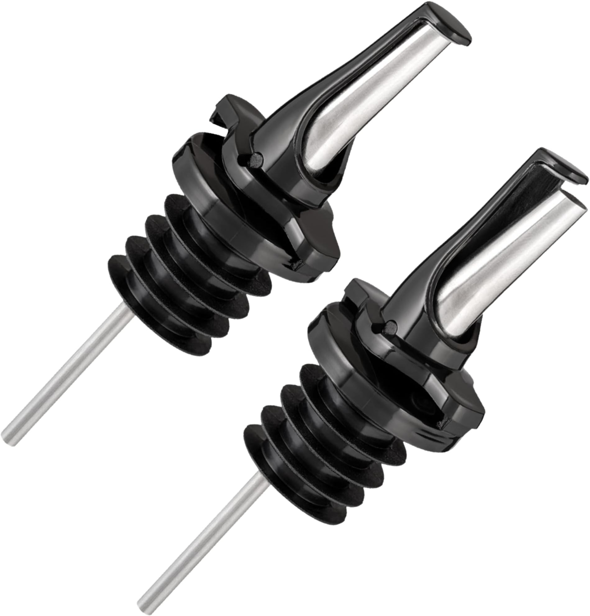 Amazon.com: Poura Liquor Bottle Pourers 4 pack black with 2 bungs: Home ...