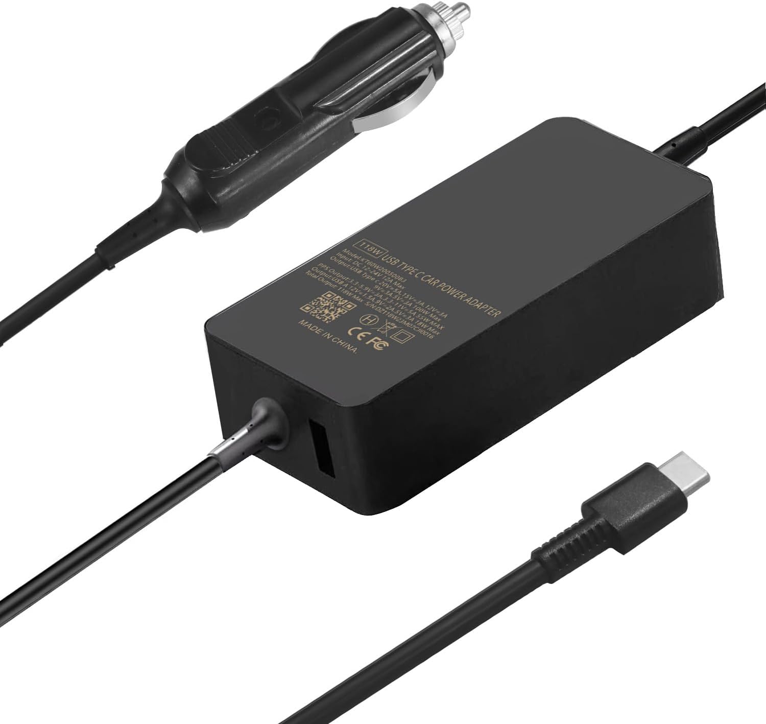 Amazon.com: 100W 90W 95W 65W USB-C PD Laptop Car Charger for Lenovo ...