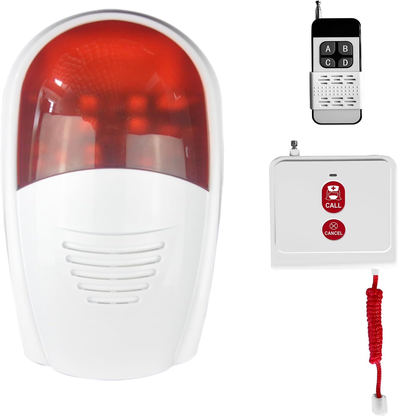 Amazon.com: Remote Strobe Siren Alarm Nurse Calling System Sound ...