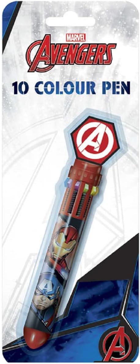 Marvel Avengers Multicolour Pen, Avengers 10 Colour Pen for Office ...