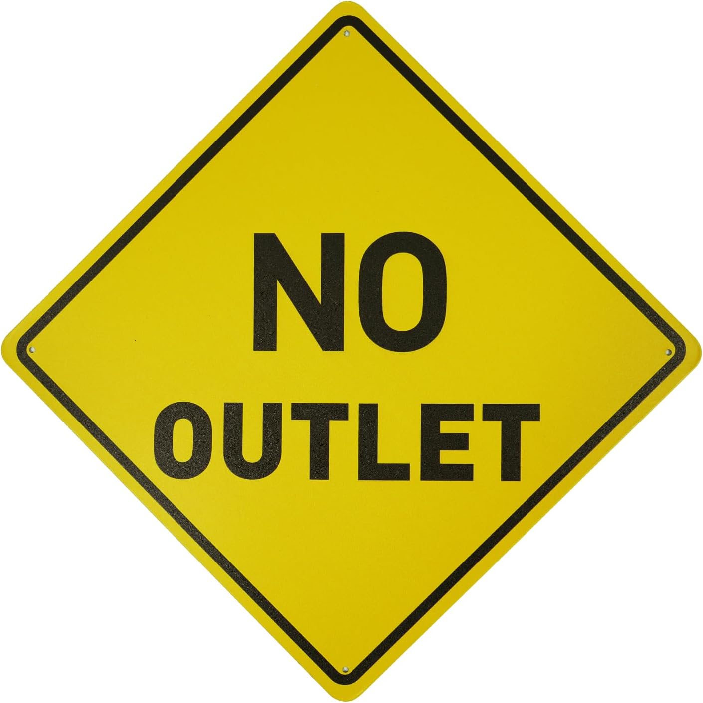Amazon.com: BTHUKO No Outlet Road Warning Metal Aluminum Street Sign ...