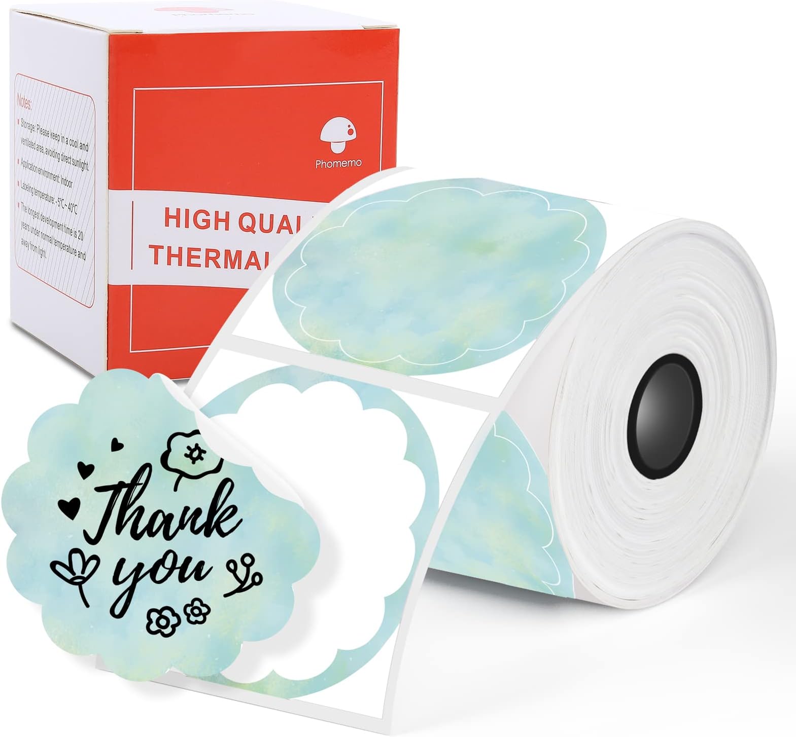 Amazon.com : Phomemo Thermal Labels Gradual Thermal Color Stickers,1.57 ...