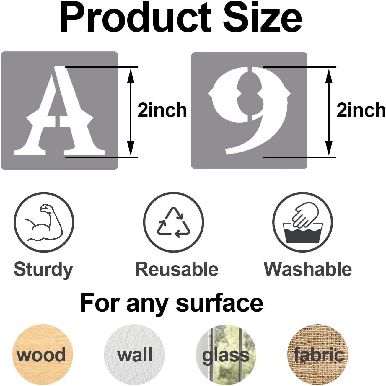 Plantillas de letras de 2 pulgadas, plantillas de números, plantillas ...