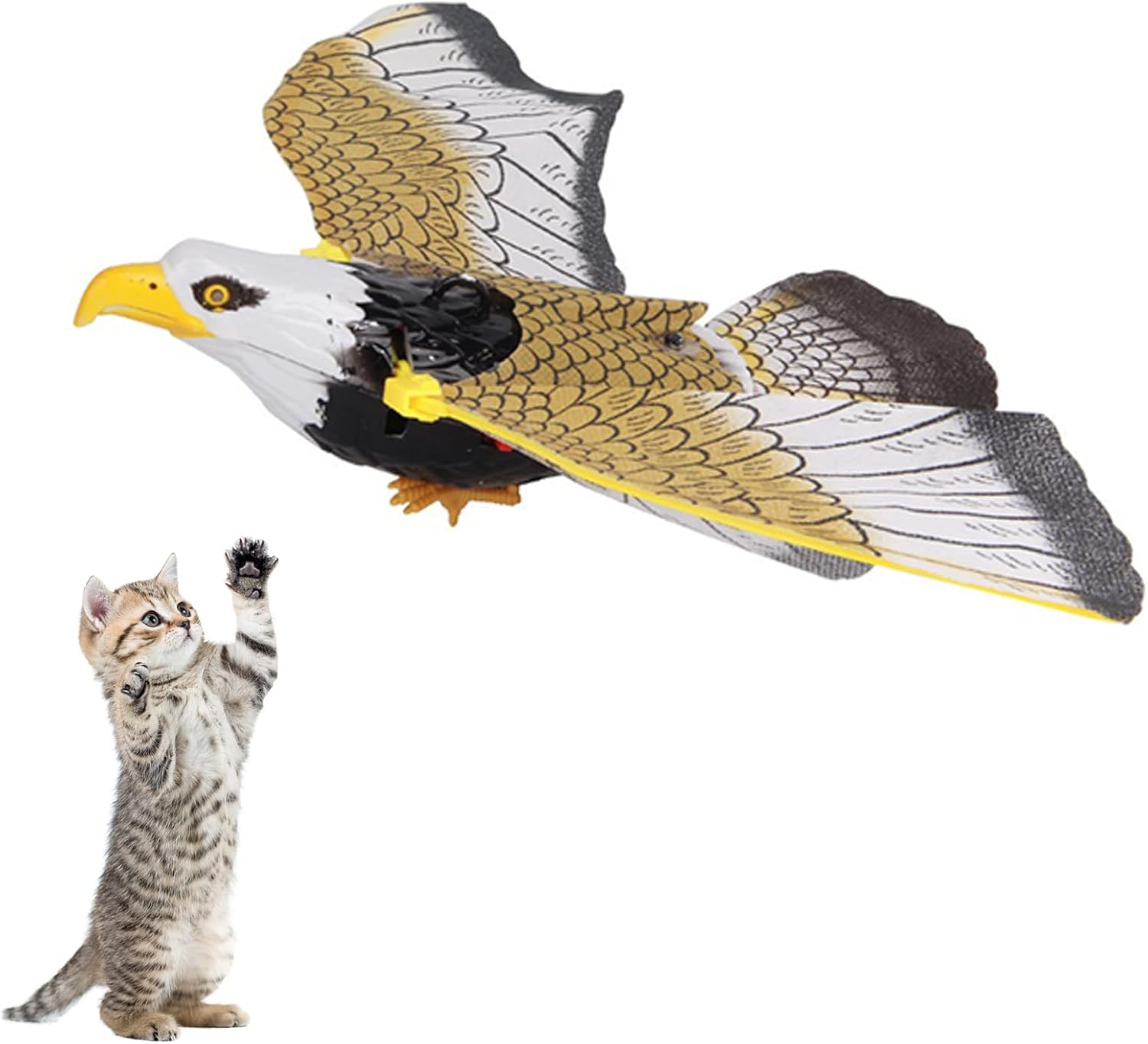 Interactive Cat Toy Electric Simulation Bird, Hanging Cat Toys Flying ...