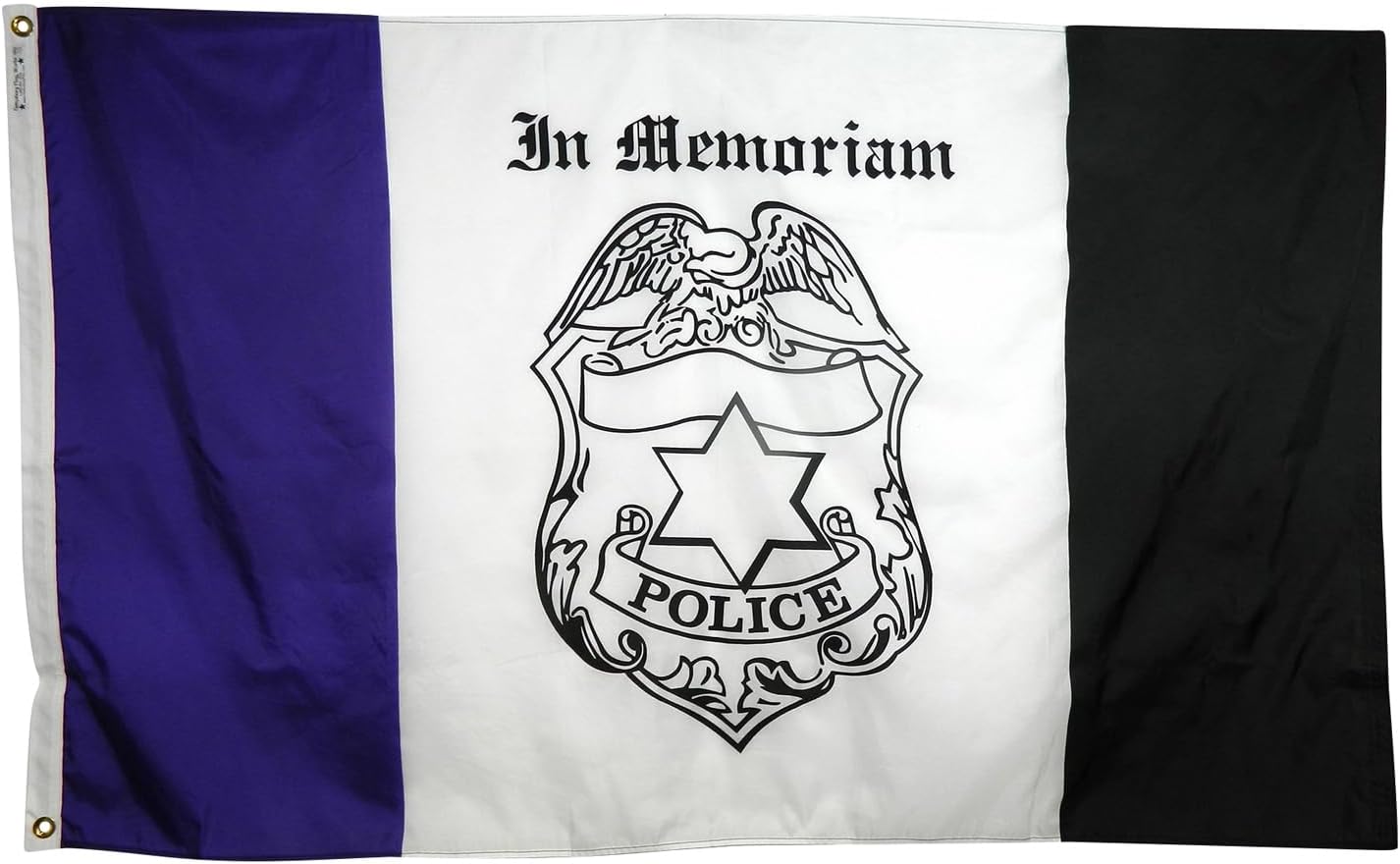 Amazon.com : 3x5' Police Mourning Flag for Policemen, Law Enforcement ...