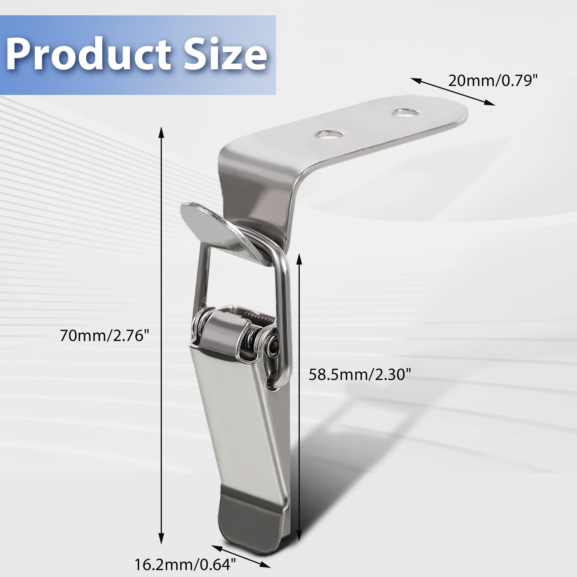 90 Degree Hook Lock Bolt, 304 Stainless Steel Safety Angle Locking ...