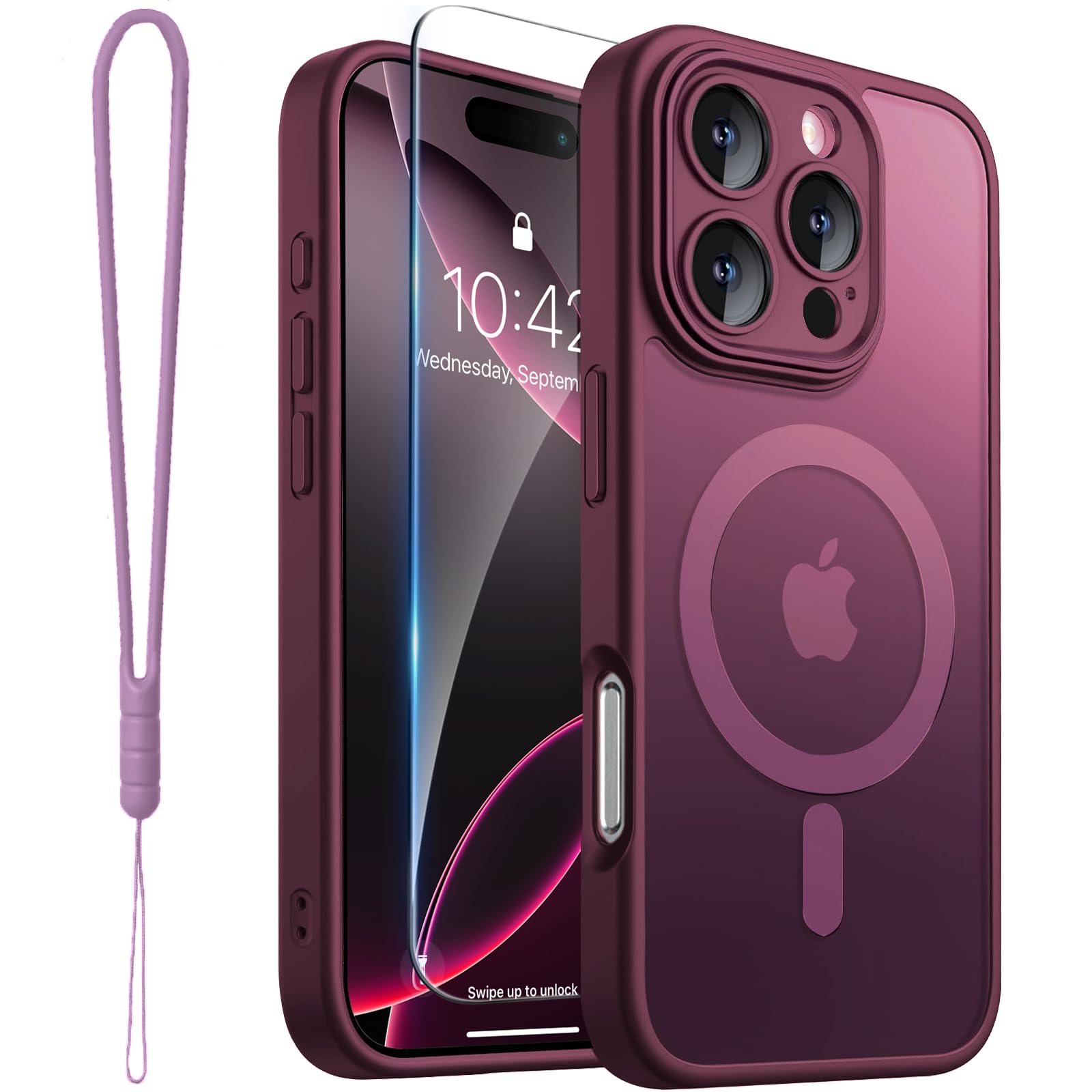 Amazon.com: for iPhone 16 Pro-Max Case Matte Clear Compatible with ...