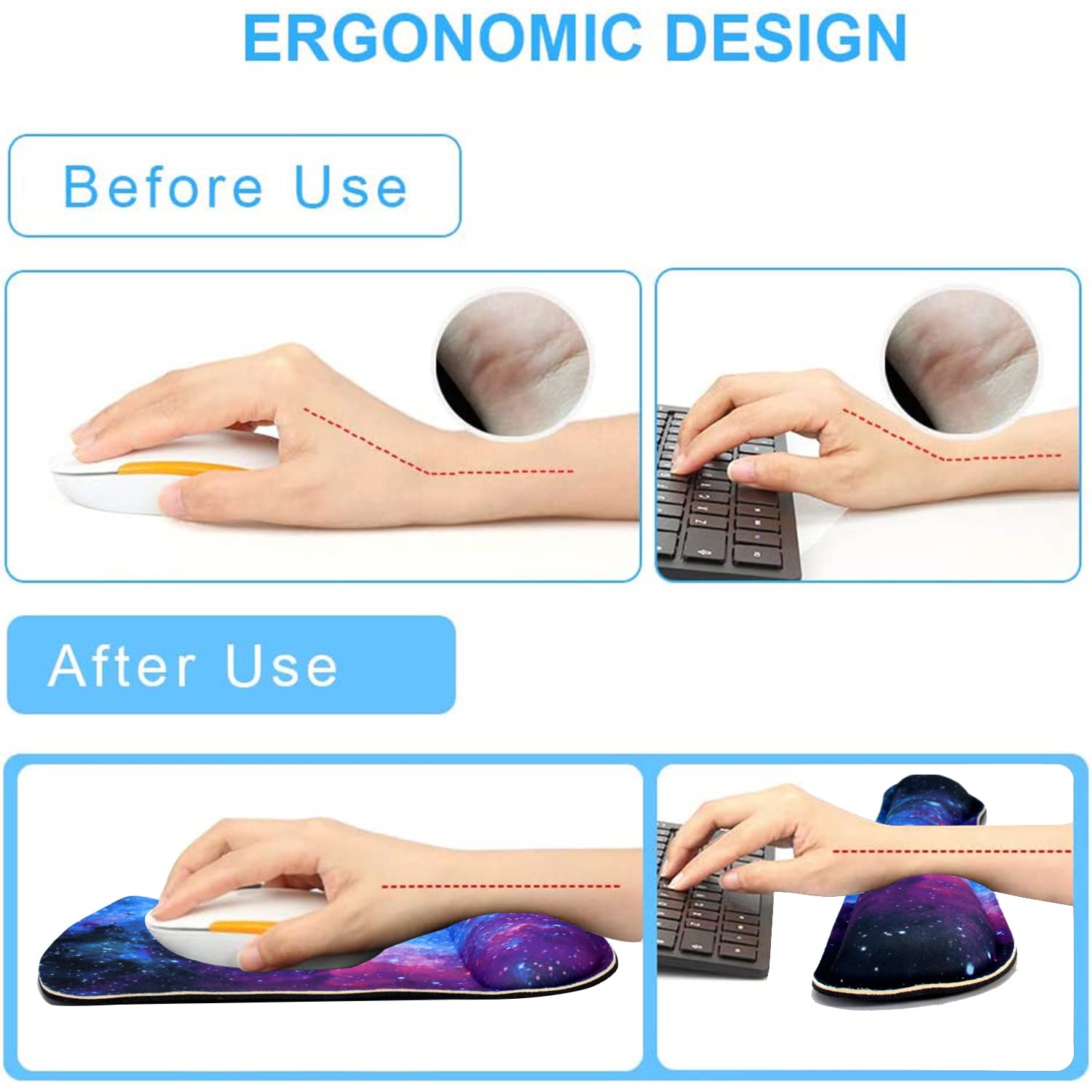 Snapklik.com : DTangLsm Mouse Pad Wrist Rest Keyboard Wrist Pad ...