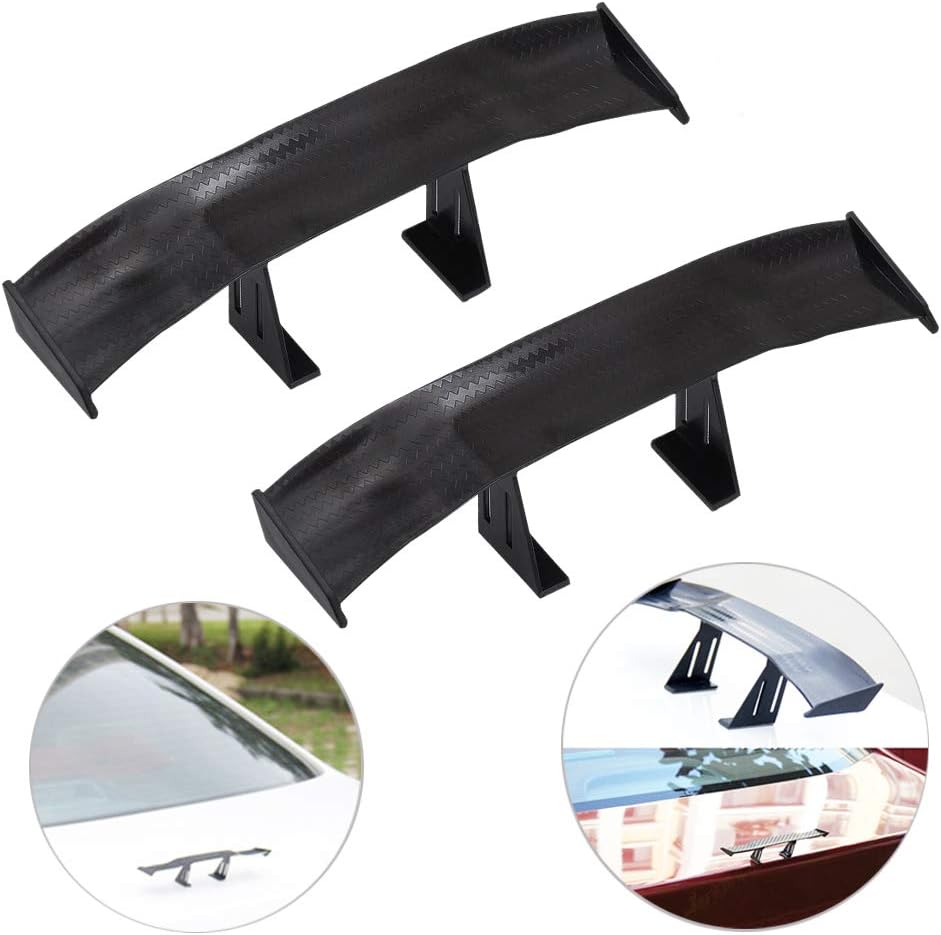 Amazon.com: idain Universal Car Mini Spoiler Wing Small Model Carbon ...
