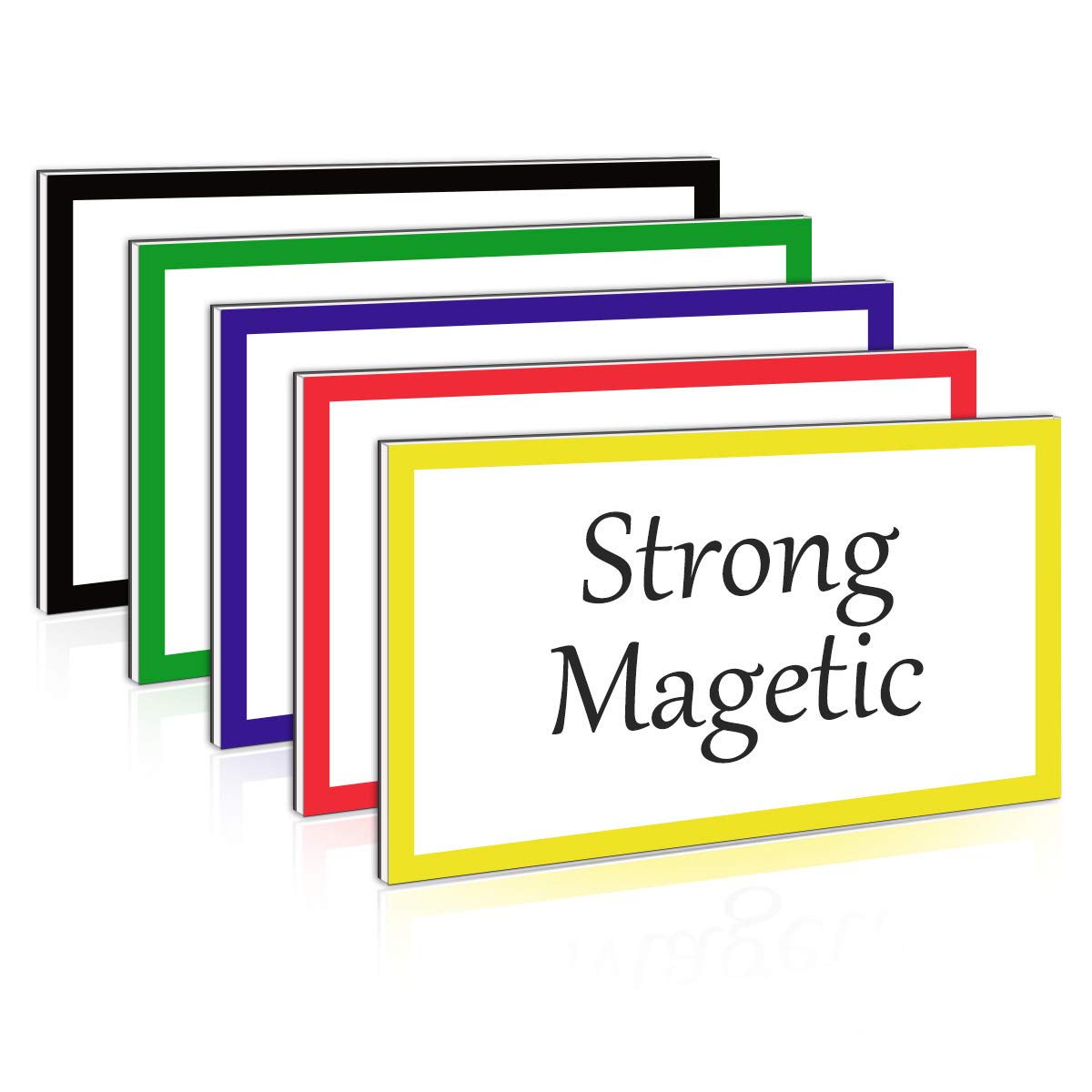Snapklik.com : 5 Pcs Magnetic Dry Erase Labels Rectangle, 6 X 3.5 Inch ...