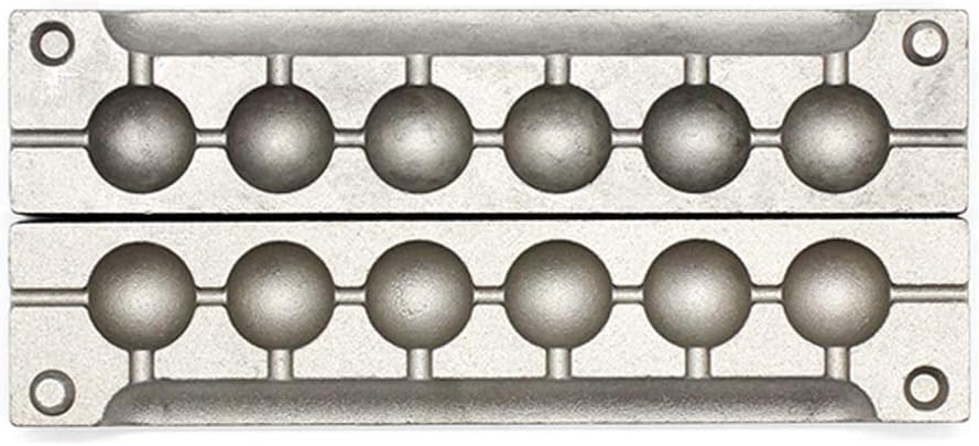 Amazon.com : Dimatteo Round Sinker Mold with 6 Cavities and 2-Ounce ...