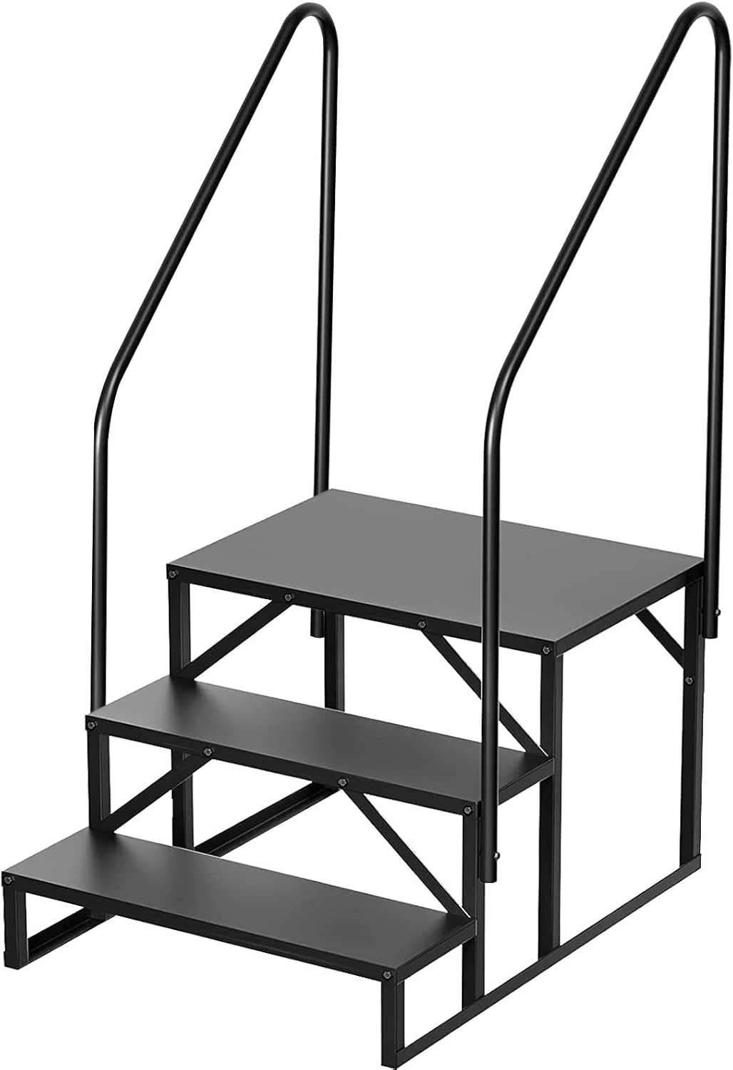 Amazon.com : Fruyyzl 3 Step RV Steps with 2 Handrails, Hot Tub Steps Outdoor, Pool Ladder Above ...