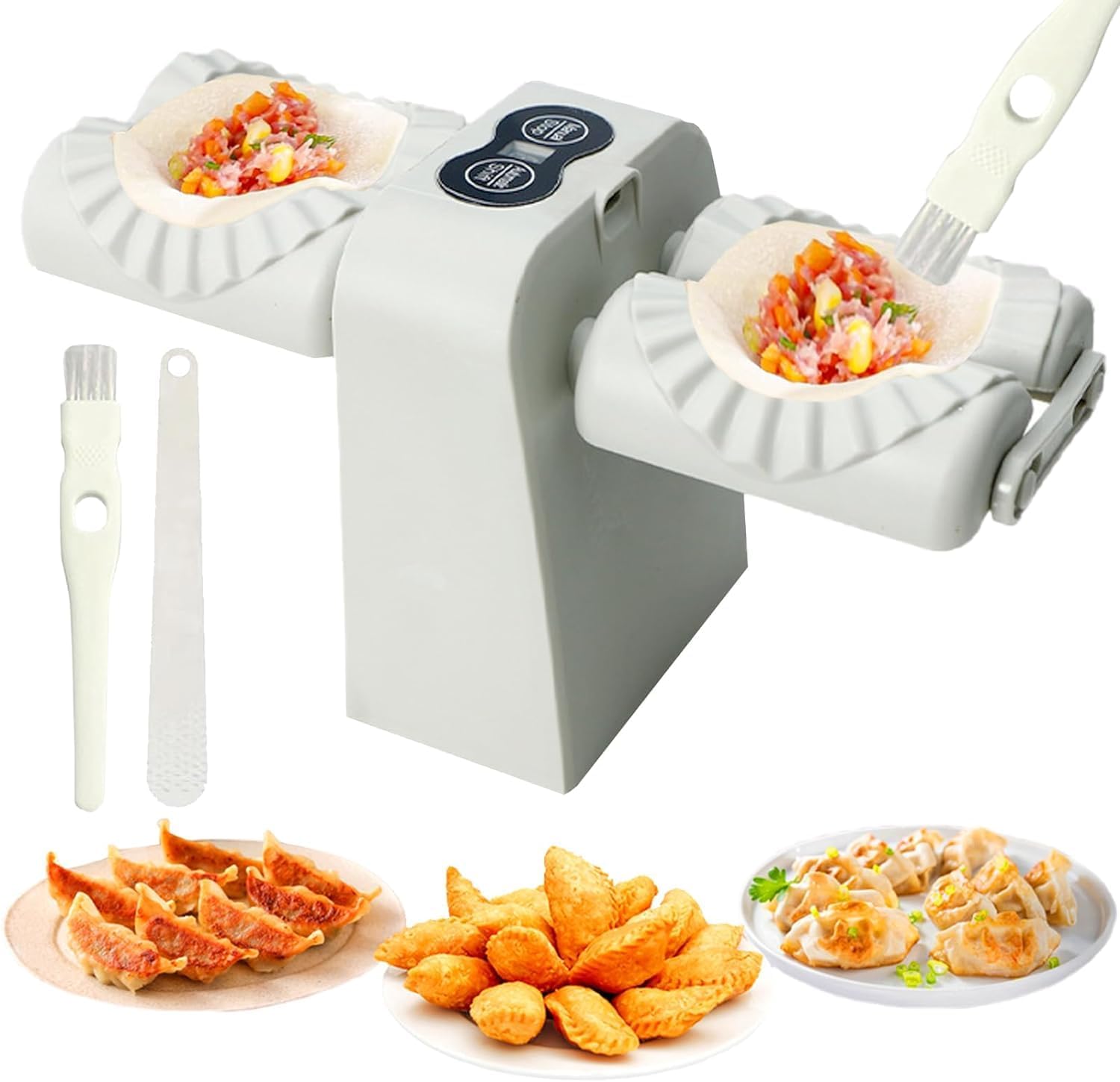 Amazon.com: GENCAM Electric Double Head Automatic Dumpling Maker Mould ...
