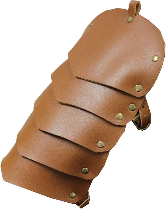 Amazon.com: Genuine Leather Spaulders Medieval Shoulder Armor ...