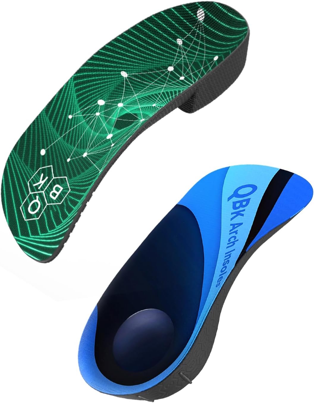 Amazon.com: QBK High Arch Plantar Fasciitis Orthotic Shoe Insoles for ...