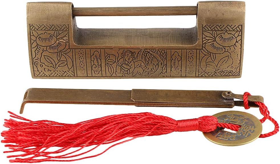 BQLZR Spacing 6cm Chinese Old Style Brass Carved Fish Horizontal ...