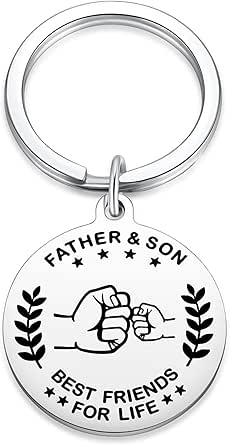 DOYOUDO Dad Keychain from Son Funny Papa Key Chains Gifts for Daddy ...