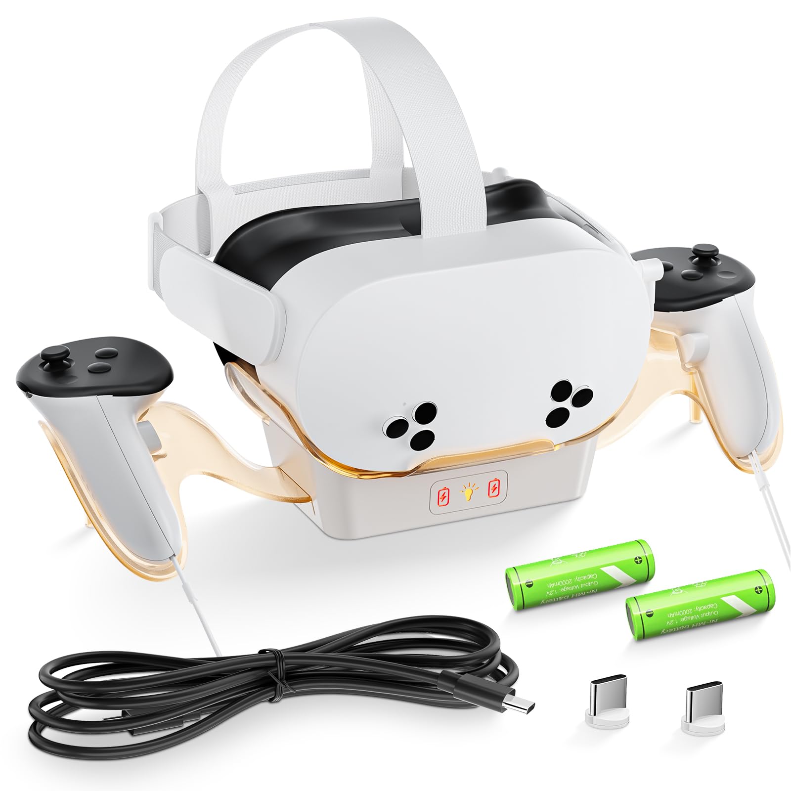 Amazon.com: Dobe Charging Dock Station for Oculus Meta Quest 2/3/3S ...