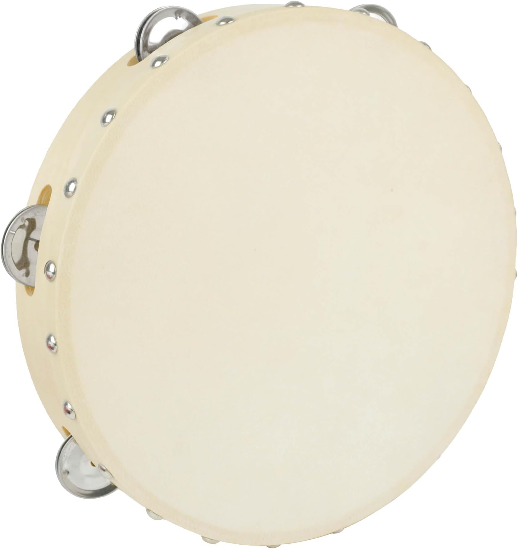 Tosnail 10 Inches Tambourine, Hand Held Tambourine Metal Double Rows 16 ...