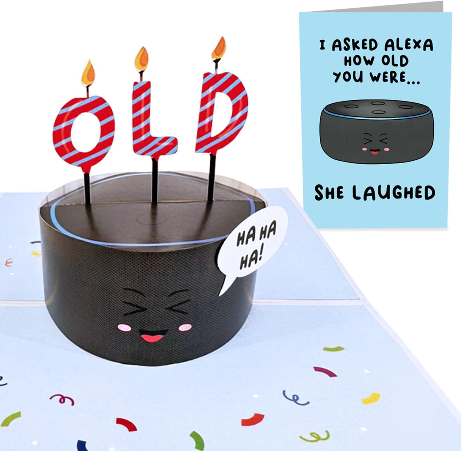 Amazon.com : CENTRAL 23 Alexa Pop Up Card - Pop Up Birthday Cards For ...