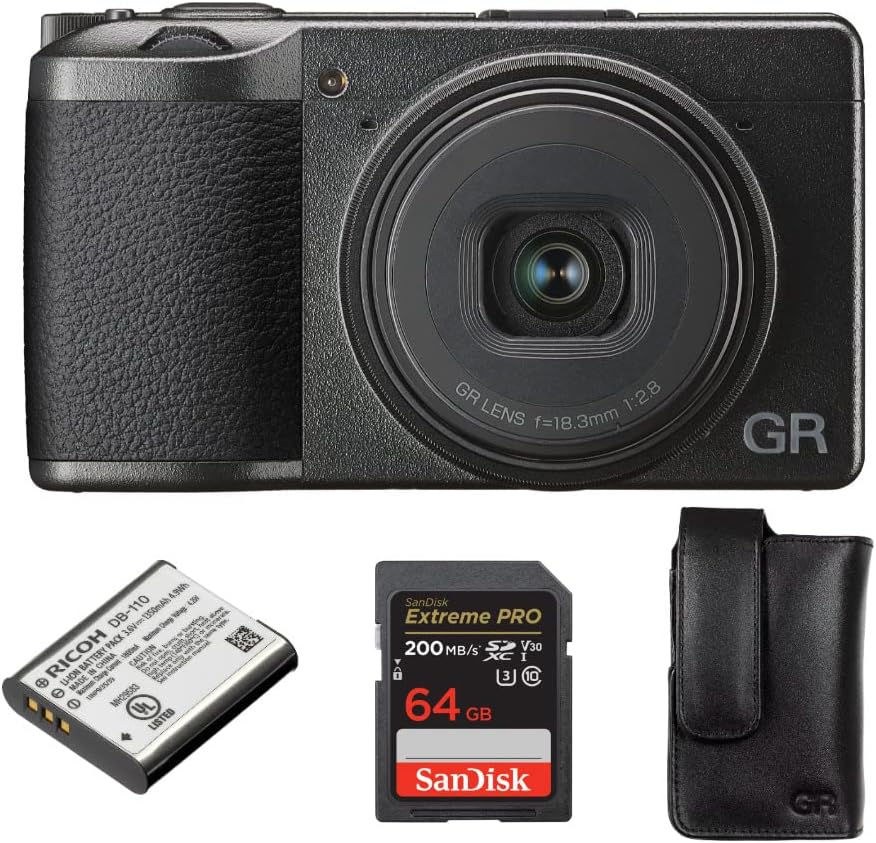 Amazon.com : Ricoh GR III Digital Compact Camera, 24mp, 28mm F 2.8 Lens ...