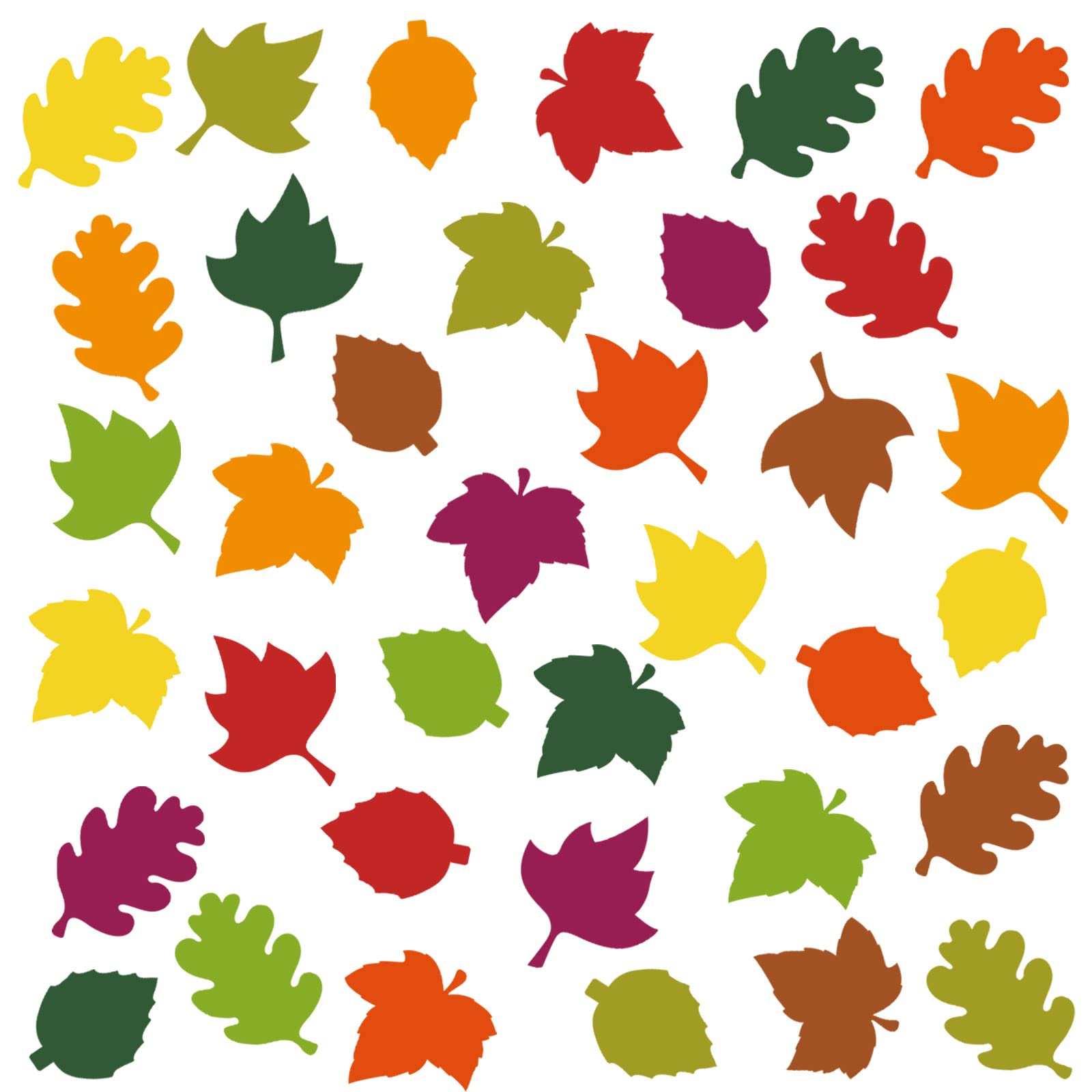 Snapklik.com : 108 Pcs Leaf Cutouts Paper Fall Leaves Cut Outs ...