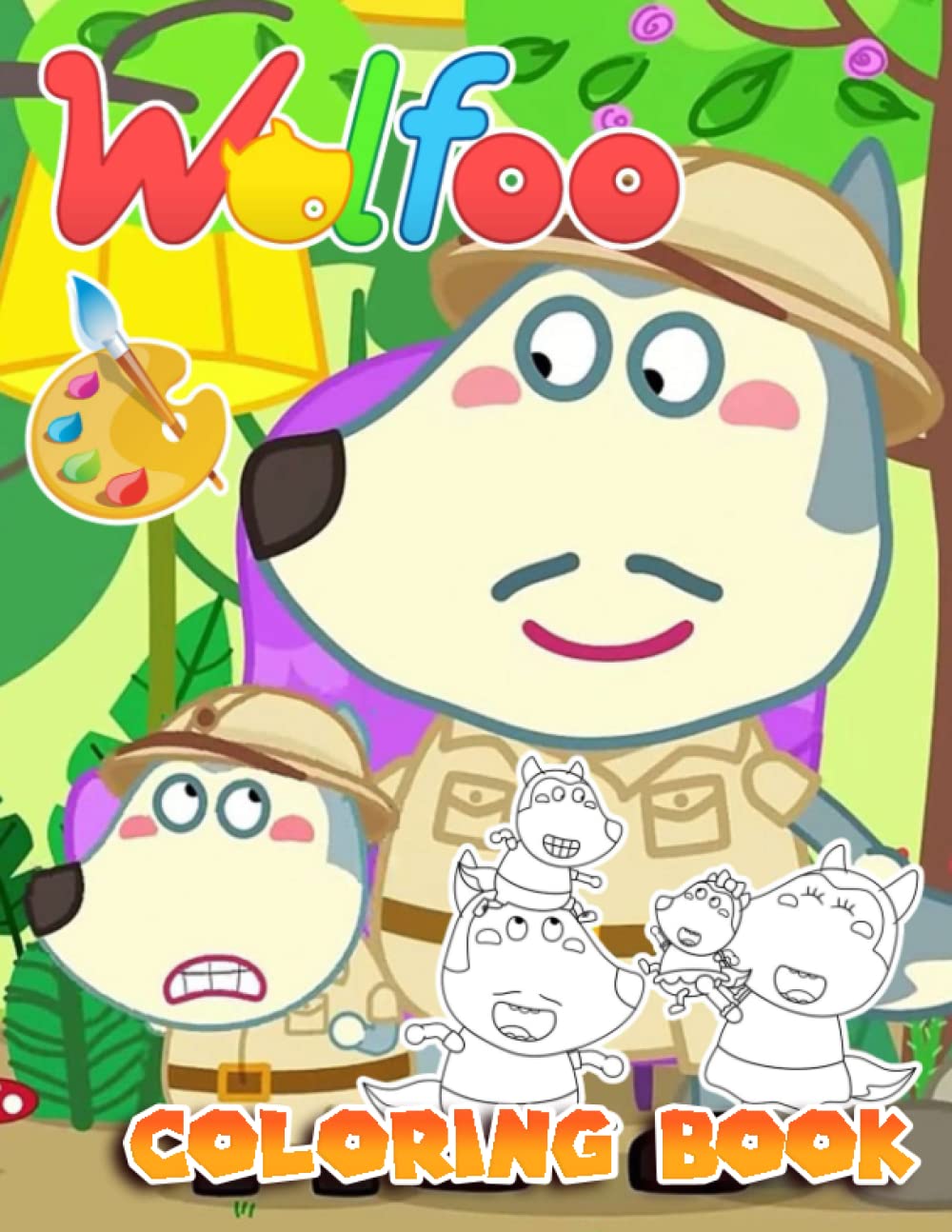 Buy 𝗪𝗼𝗹𝗳𝗼𝗼 Coloring Book: Amazing Drawings - All 𝗪𝗼𝗹𝗳𝗼𝗼 World For Kids ...