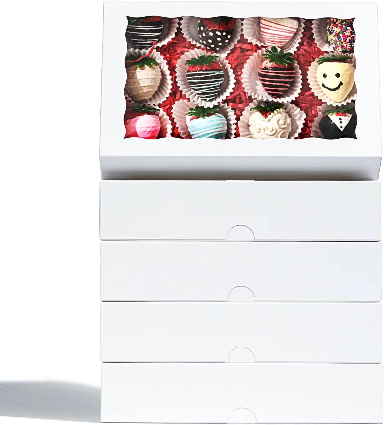 Amazon.com: Moretoes 30pcs 12inches Chocolate Covered Strawberry Boxes ...