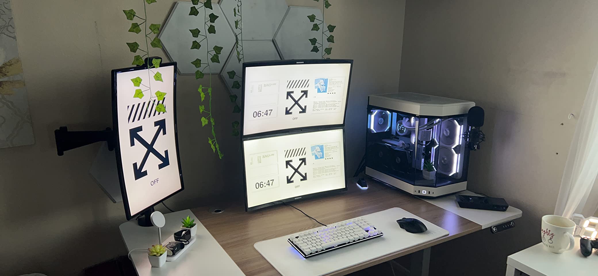 $32/mo - Finance BUNOEM L-Shaped 59" Height Adjustable Electric ...