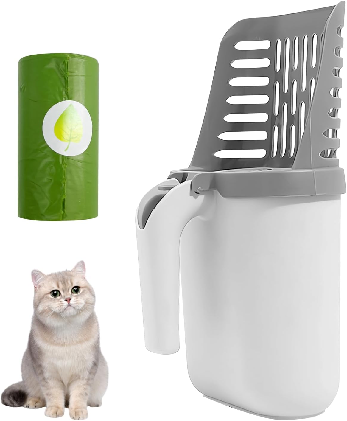 Amazon.com : Zaruatu Portable Cat Litter Scooper with Holder - 2 in 1 ...