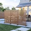 Amazon.com : Elevens Outdoor Privacy Screen Metal Freestanding ...