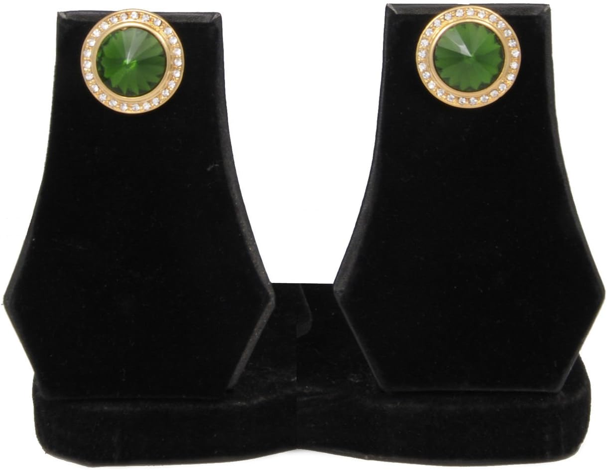 Amazon.com: Trisha Jewels 24K Gold Plated Earring With Green Colour ...