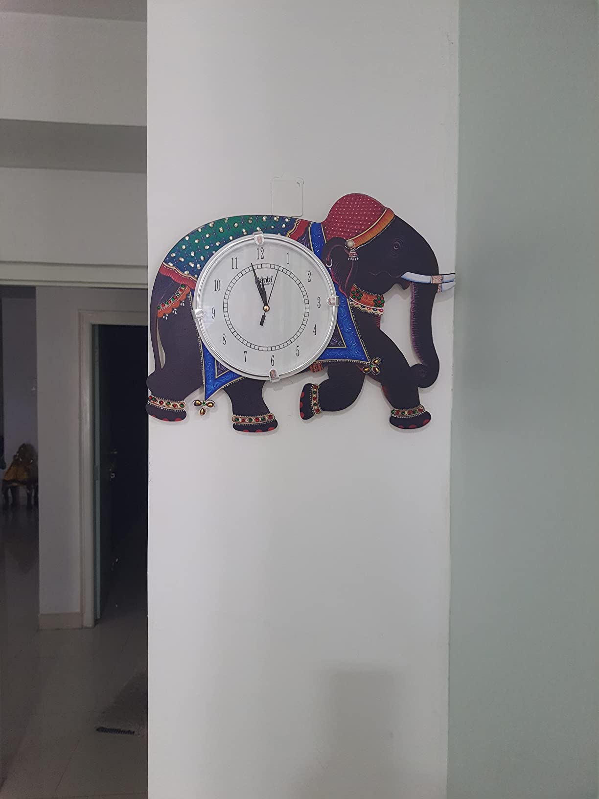 Buy SA SHIVA ARTS Unique Elephant Design Handpainted UV Printed Wooden ...