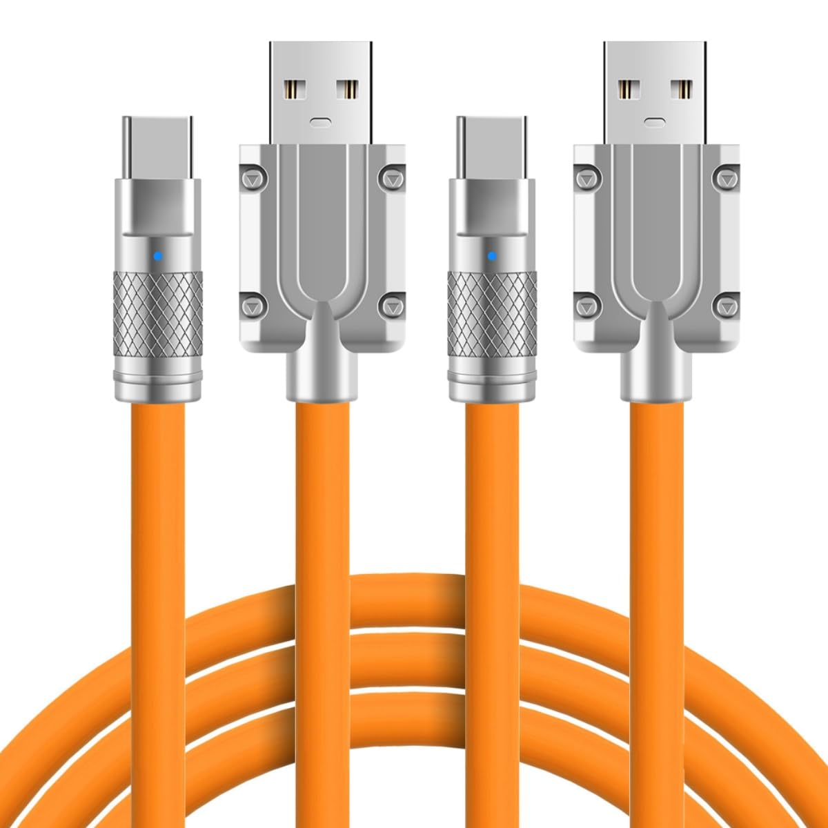 Amazon.com: USB A to USB C Cable[2-Pack,3.3FT], 6A Type C Fast Charging ...