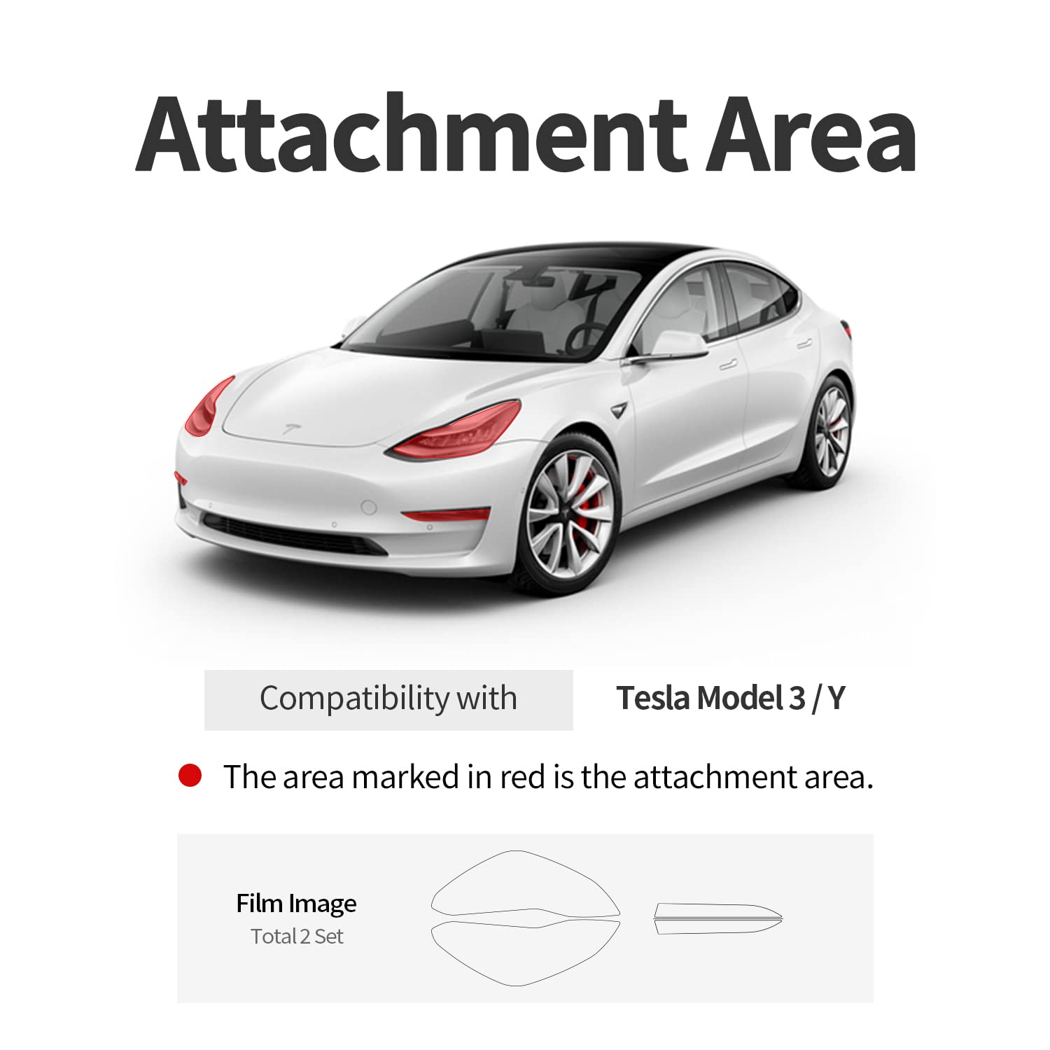 Snapklik.com : Skoko Tesla Model Y Scratch Guard Film, PPF, Sticker, Wrap