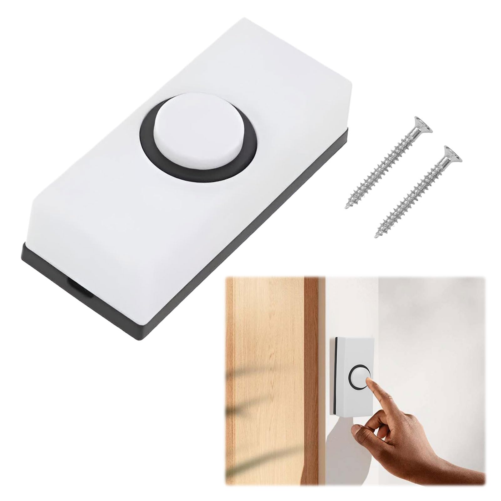 Wired Door Bell Push, Universal Doorbell Chime, Wired Doorbell ...
