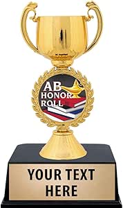 Amazon.com : Crown Awards AB Honor Roll Trophies with Custom Engraving ...