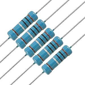 FOCCAR 2W Watt 1 Ohm 1% axia-l Metal Film Resistors 1R 200 Pcs (2W Watt ...