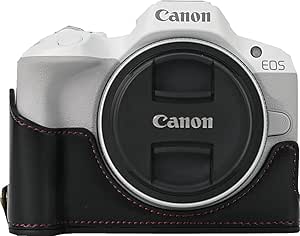 Amazon.com: R50 Case, BMAOLLONGB Handmade PU Leather Half Camera Case ...