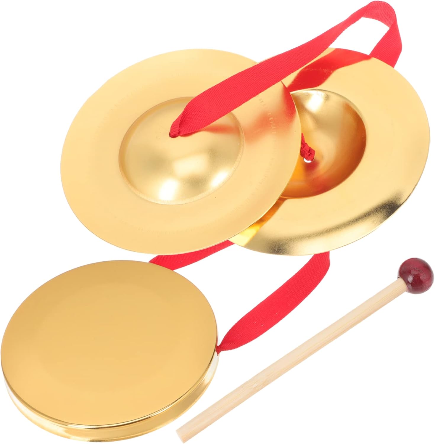Amazon.com: SUPVOX Mini Brass Hand Gong Set with Mallet - Fun ...