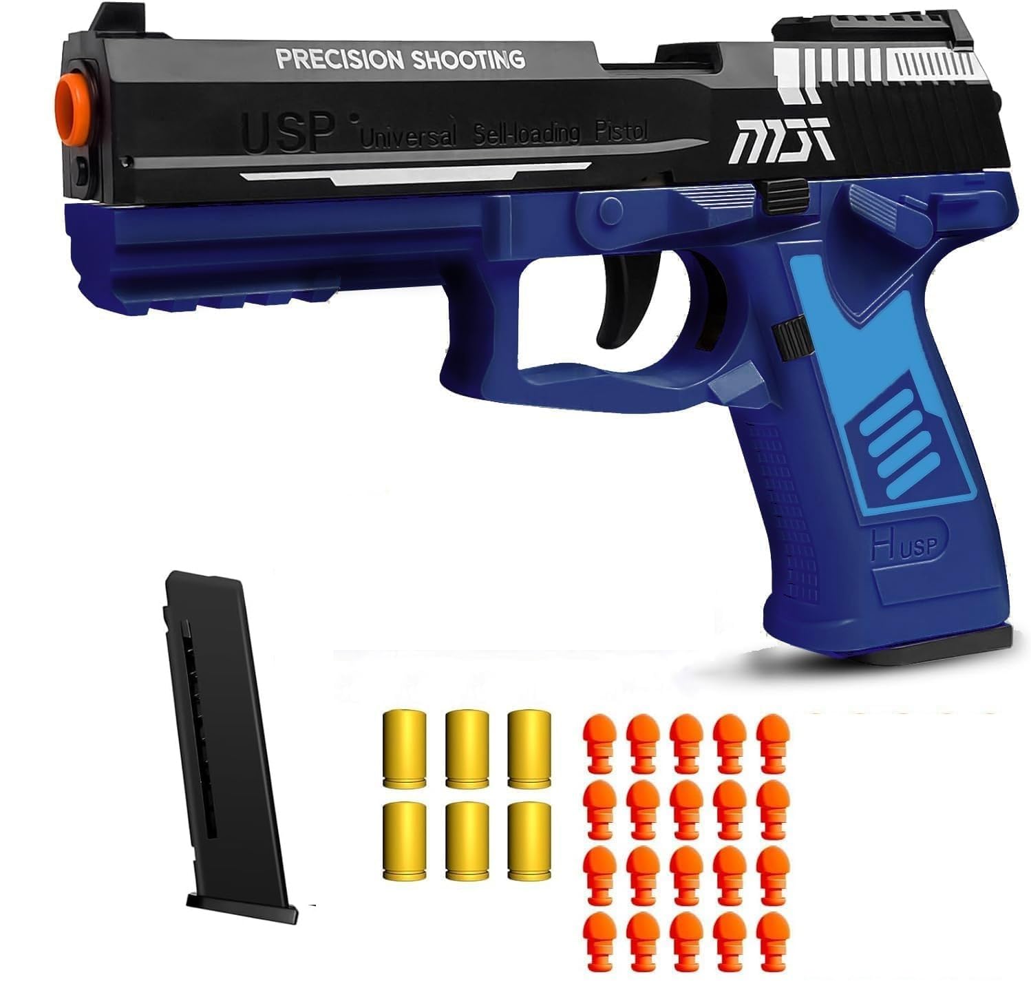 Foam Blaster Bullet Gun With Usp Semi Auto Shell Ejecting | Desertcart ...