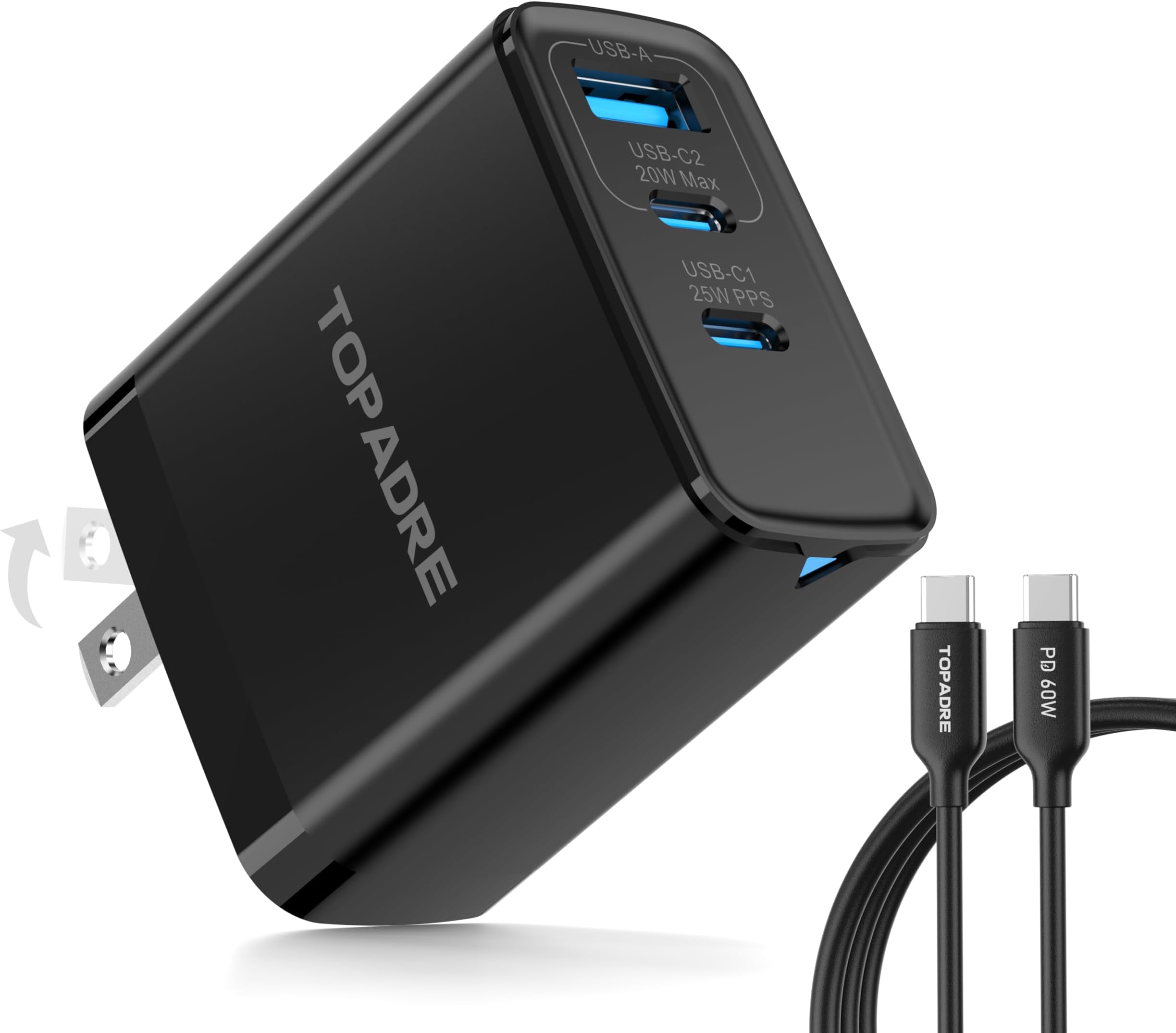 Amazon.com: GravaStar 35W USB C Charger, DELTA35 Robot GaN Fast Charger ...