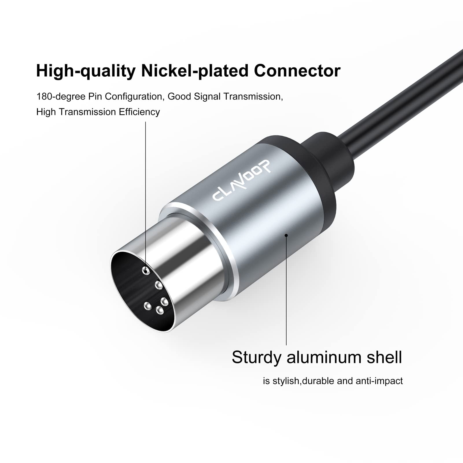 Snapklik.com : MIDI Cable 10 Feet, 5 Pin DIN MIDI Male To Male Cables ...