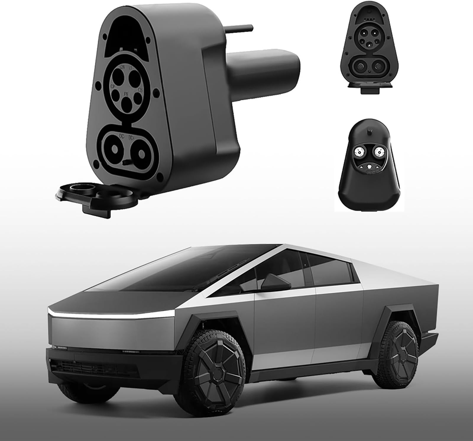 Amazon.com: TESLAUNCH Cybertruck Upgraded 2in1 CCS & J1772 to Tesla ...