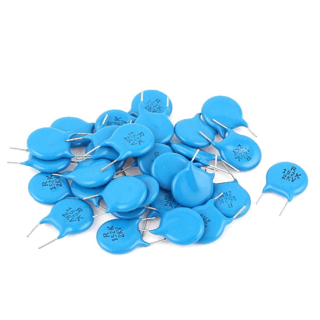 30Pcs PCB Board Replacement 1500pF 2KV Ceramic Disc Capacitors 10%(30 ...